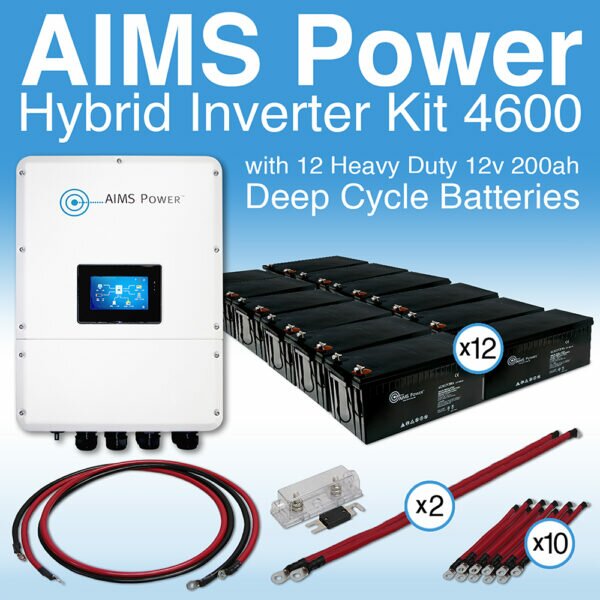 Hybrid Inverter Charger & Battery Bank Kit 9.6kW Output – Solar Sovereign