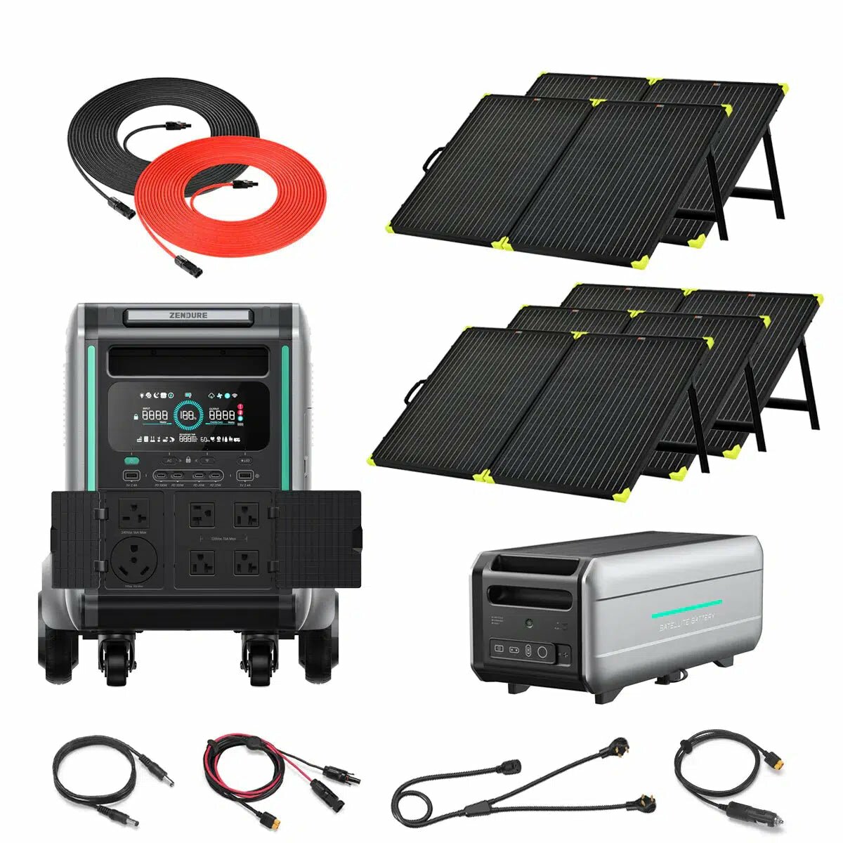 Zendure | SuperBase V4600 3600W 120/240V Power Station Kit | 9,2kWh ...